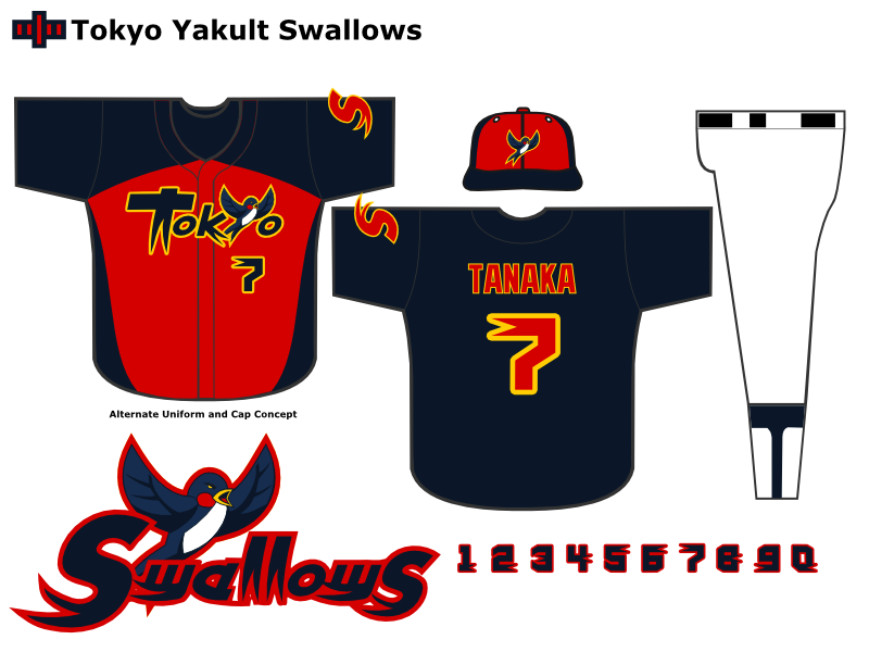 Project Yakyu: Tokyo Yakult Swallows - Concepts - Chris Creamer's Sports Logos Community - CCSLC ...